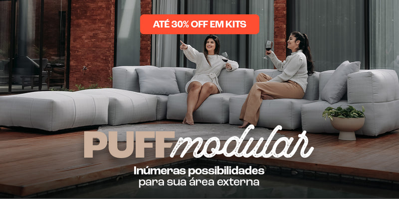 Puffs Modulares | Eco Flame - Black Friday até 50% off!