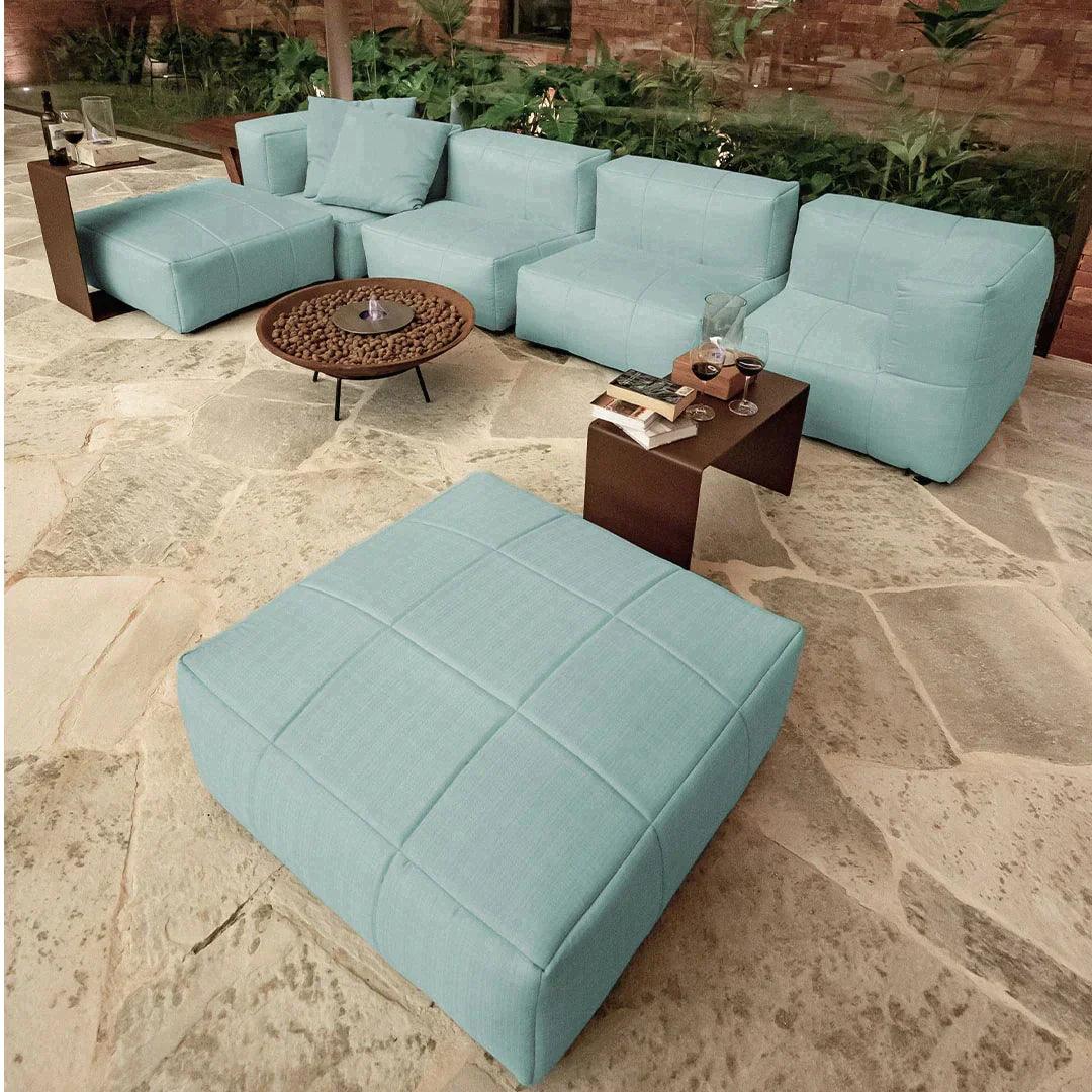 Lounge de 5 Puffs Modulares